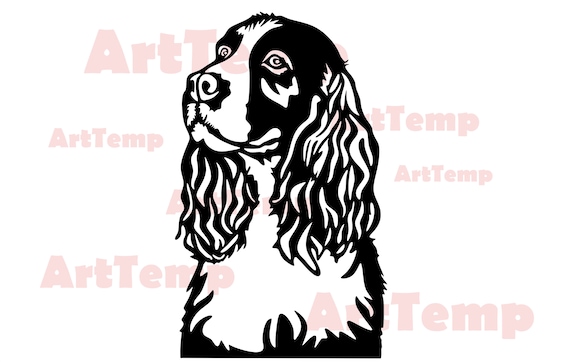 English Springer Spaniel SVG Dog Dxf Cut File Pet for | Etsy UK