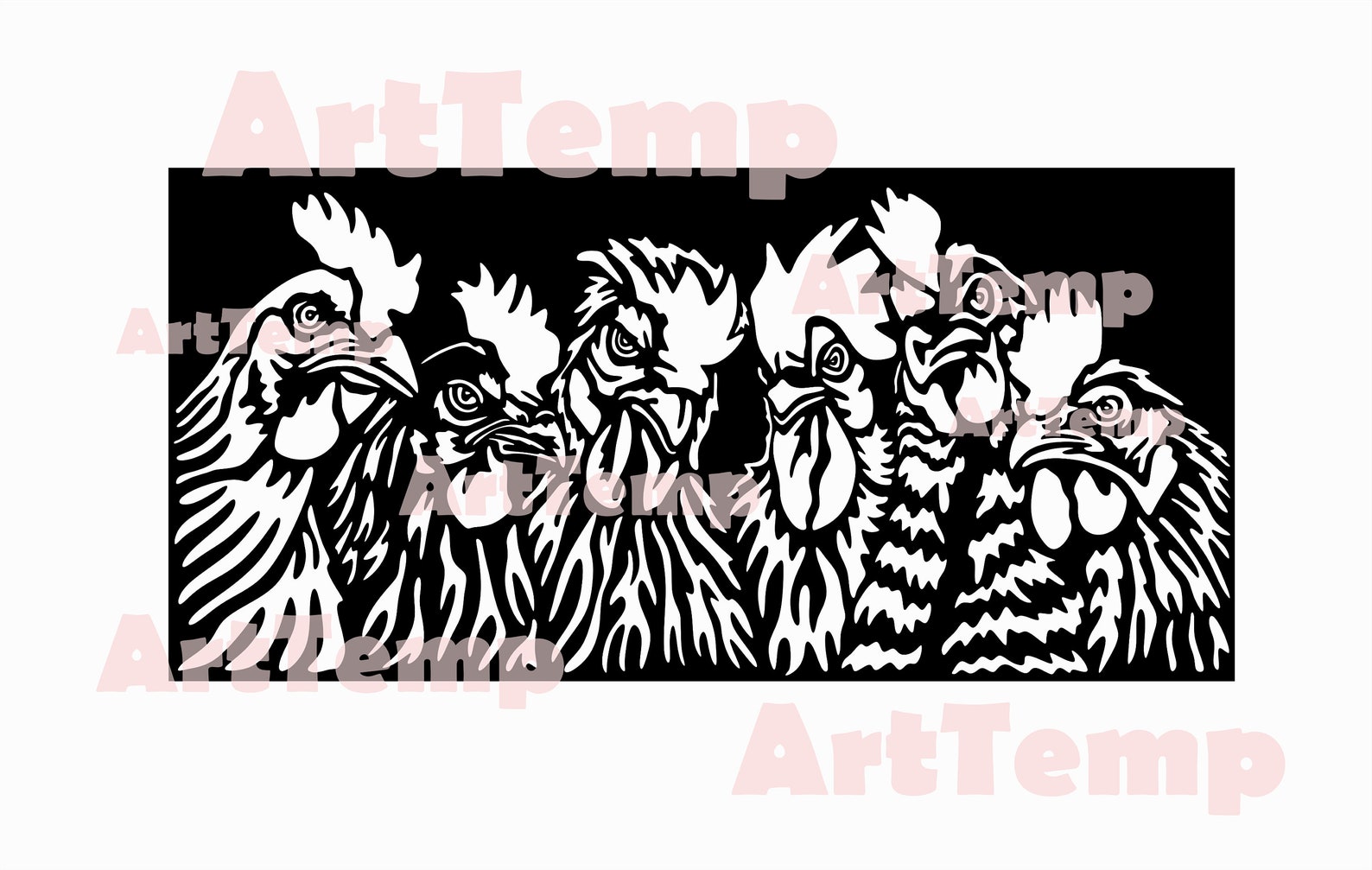 Chickens Peeking SVG Dxf SVG for Cricut Farm Life Clipart - Etsy