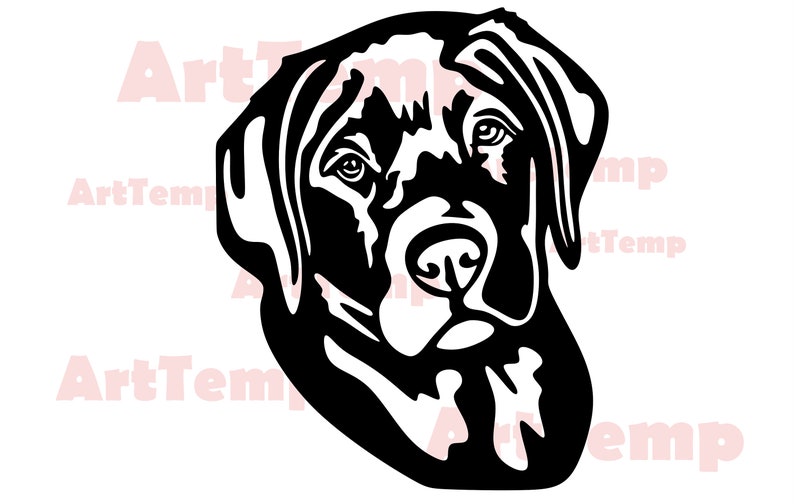 Labrador SVG Dog Dxf Cut File Vector Svg for Cricut | Etsy