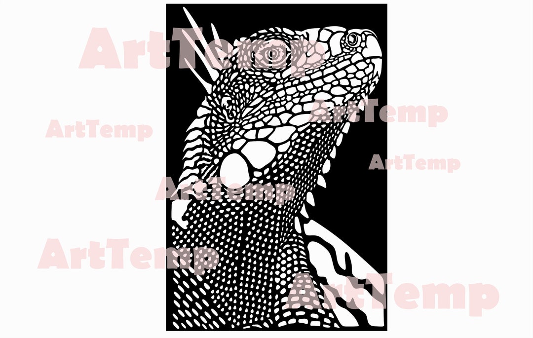 Iguana Svg, Reptiles Svg for Cricut, Dxf for Laser Cnc, Plasma ...