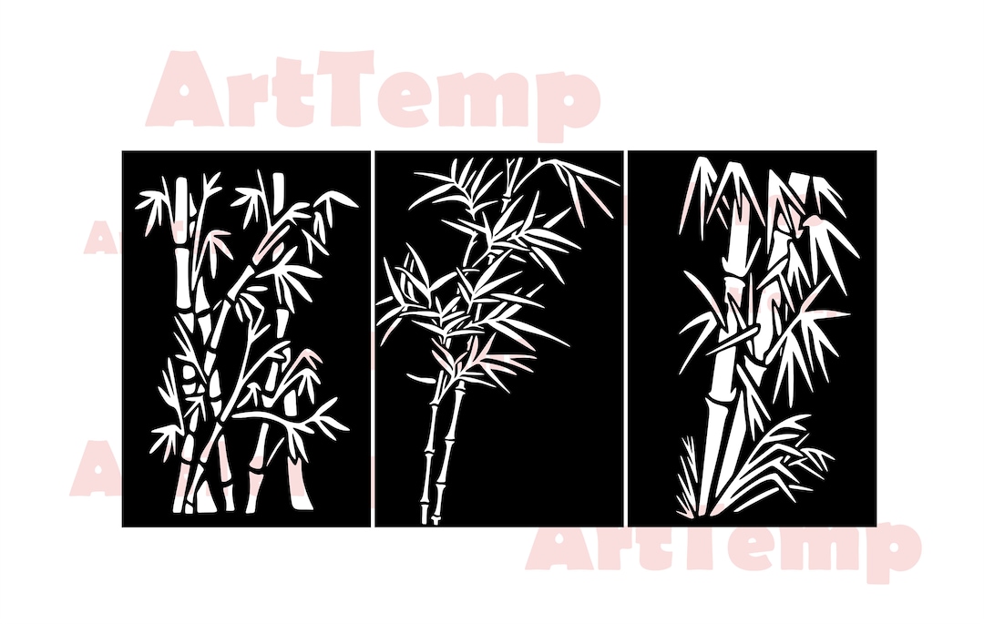 Bamboo Panel Svg Vector Japanese Design SVG Svg for Cricut - Etsy