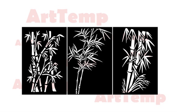 Bamboo Panel Svg Vector Japanese Design SVG Svg for Cricut | Etsy