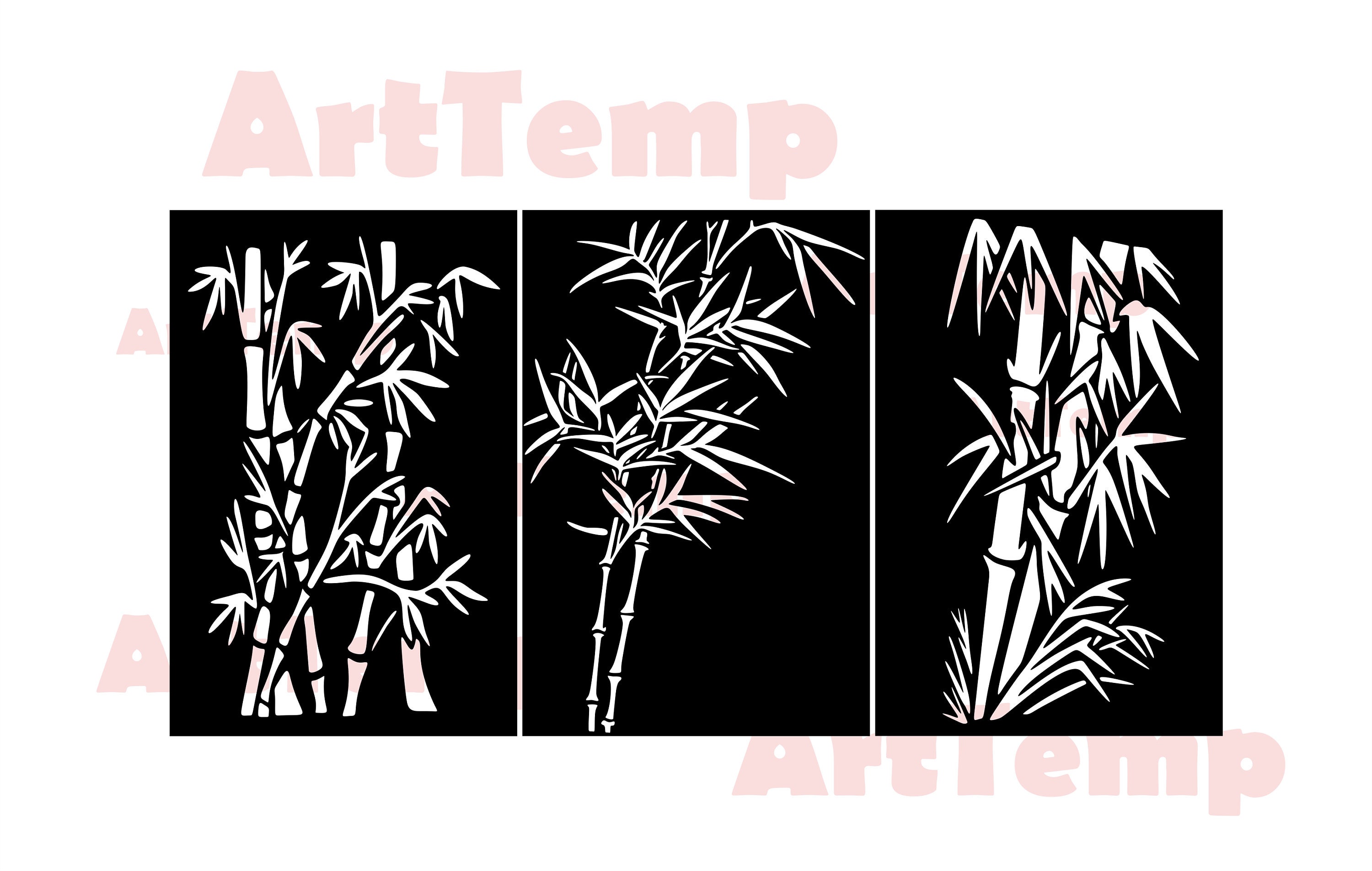 Panel de bambú svg, vector diseño japonés SVG, svg para cricut, dxf ...