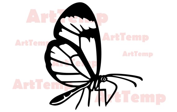 Butterfly svg dxf for laser cnc papercut template Butterfly | Etsy