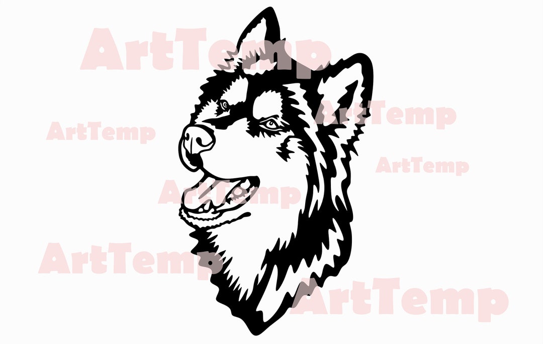 Husky Dog SVG DXF: Laser Cut File, CNC Plasma, Cricut (digital Download ...