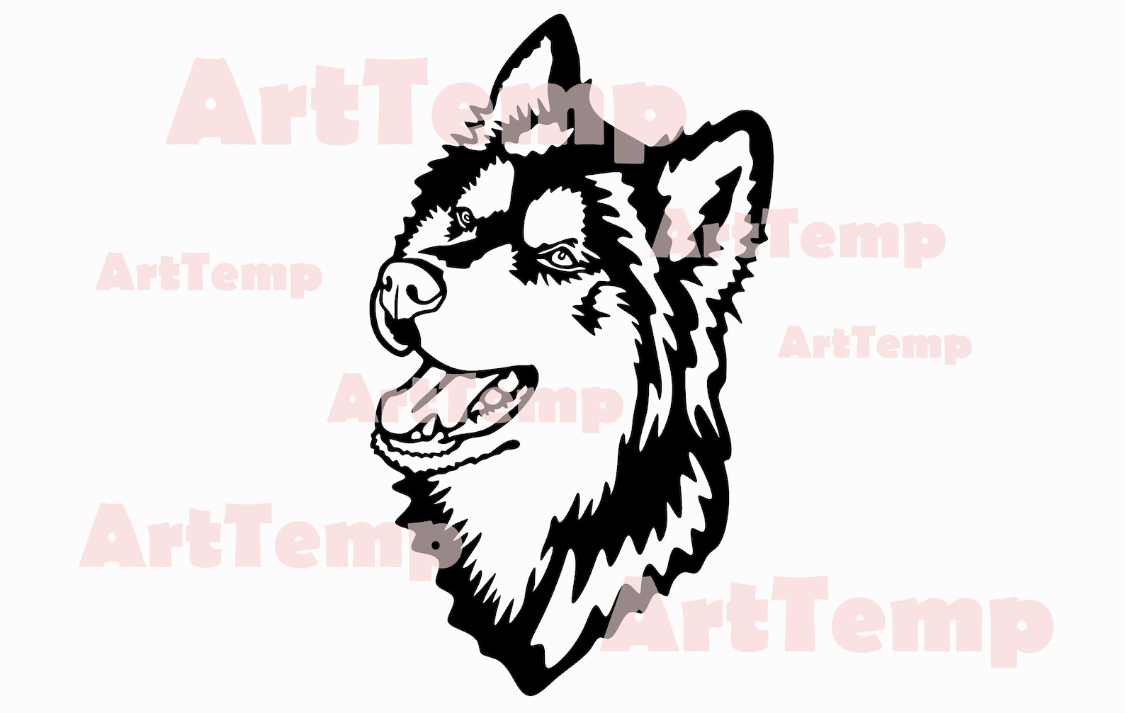 Husky DXF Dog Scene SVG Cut File Svg for Cricut Dxf for - Etsy Canada