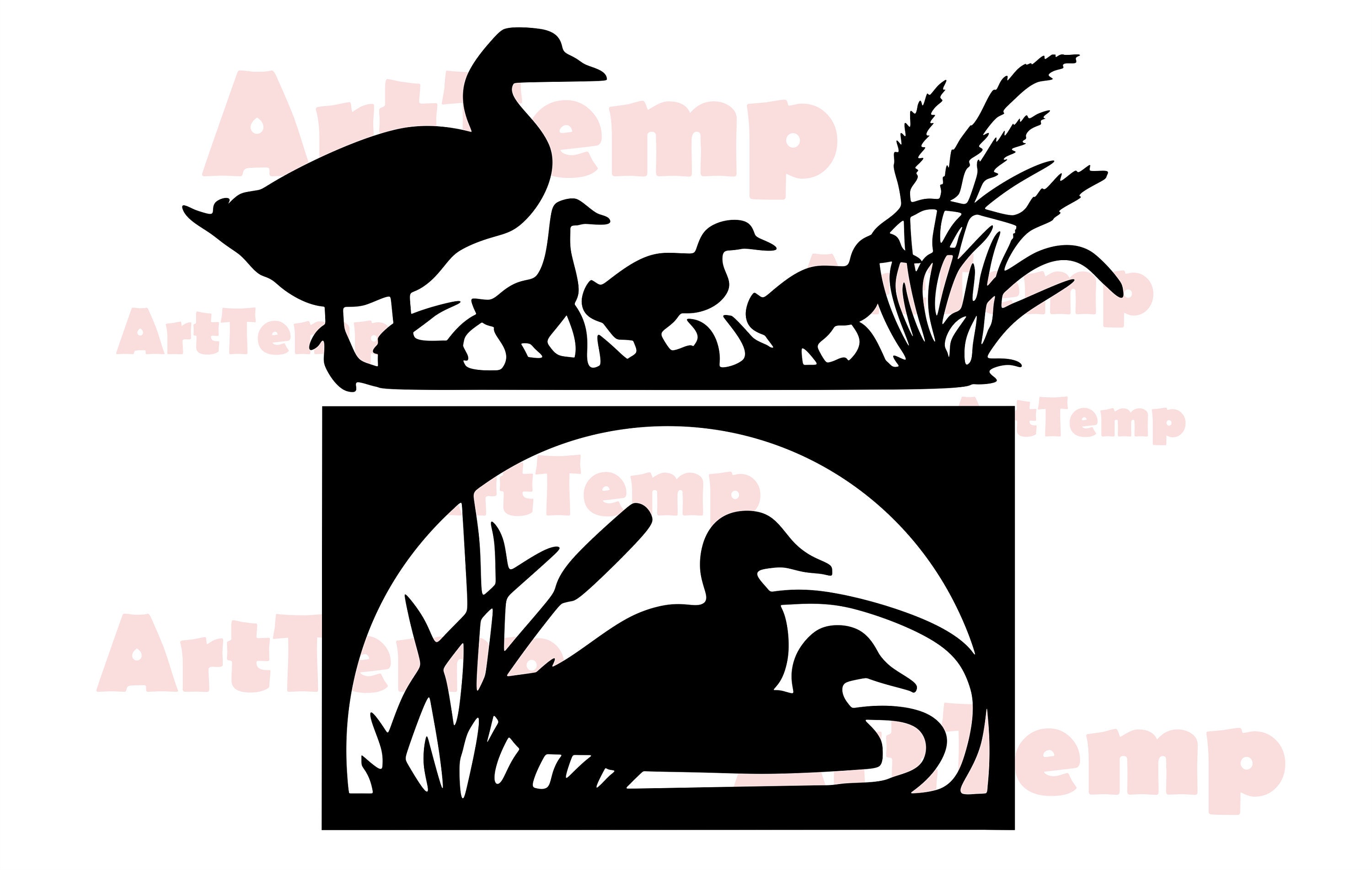 Duck Cut Scene DXF Duck SVG File Svg for Cricut Dxf for - Etsy Australia