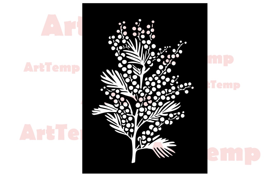Acacia SVG , Tree Privacy Screen Cut File, Svg for Cricut, Dxf for ...