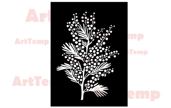 Acacia SVG Tree Privacy Screen Cut File Svg for Cricut Dxf | Etsy
