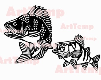5 Fish Scene DXF Files for Plasma, Laser Cutting, Cnc, Dxf Silhouette ...