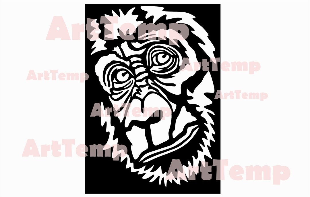 Gorilla SVG, Monkey Svg, Cute Animals SVG Cut File Svg for Cricut, Dxf ...