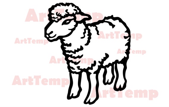Sheep SVG cute Animal DXF cut file svg for cricut Farm | Etsy