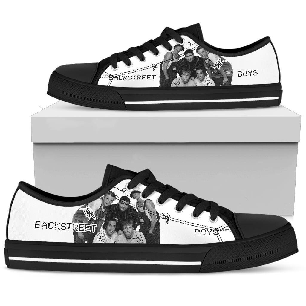 Love Backstreet Boys Black Low Top Shoes Backstreet Boys Fans | Etsy