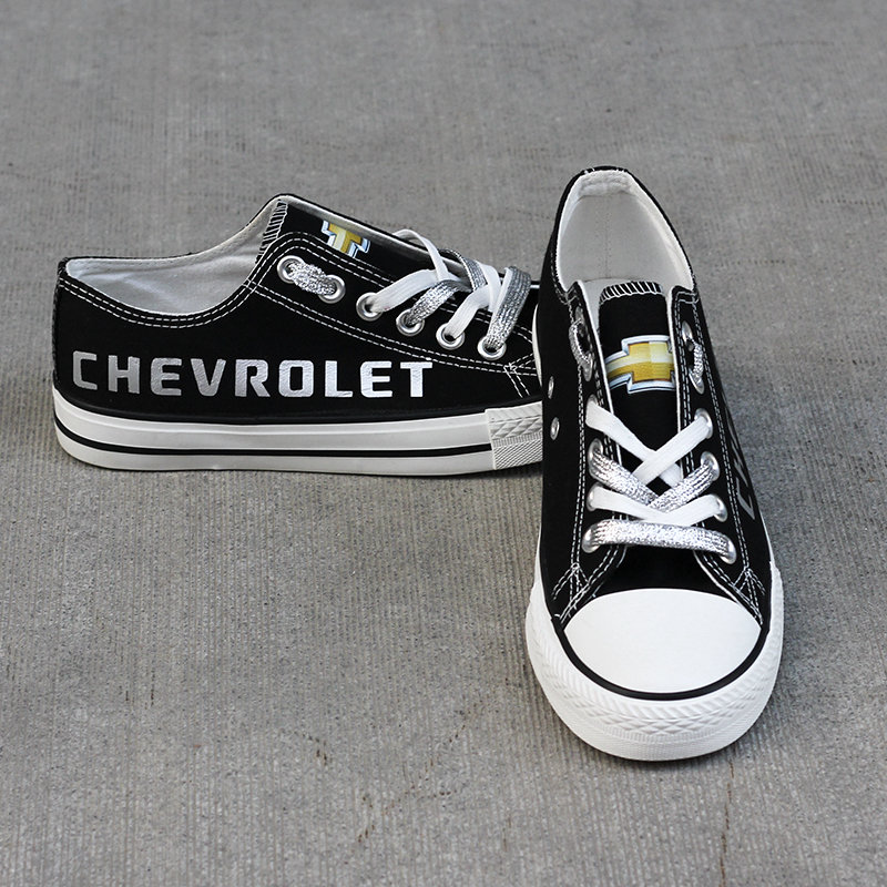 Love Chevrolet Black Low Top Shoes Chevrolet Low Top | Etsy