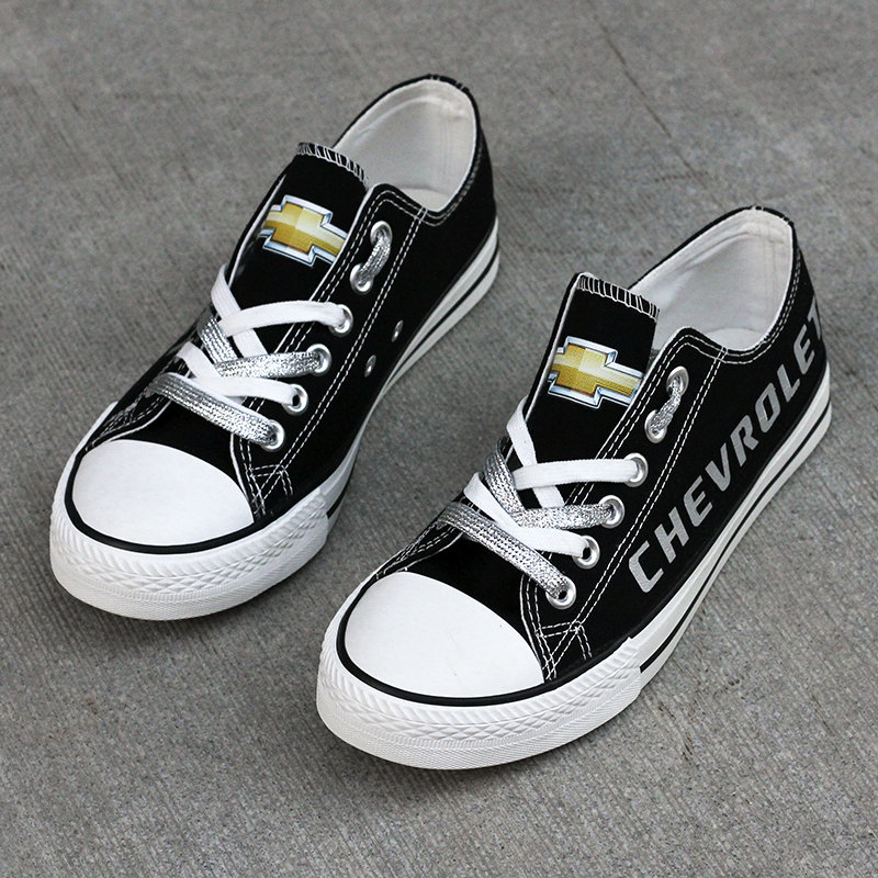 Love Chevrolet Black Low Top Shoes Chevrolet Low Top | Etsy