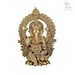 Brass Lord Ganesha Statue for Home Temple, Majestic Lord Ganesh Idol ...