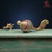 Brass Shankh With Beautiful Mosaic Stonework, Brass Conch Shell With ...