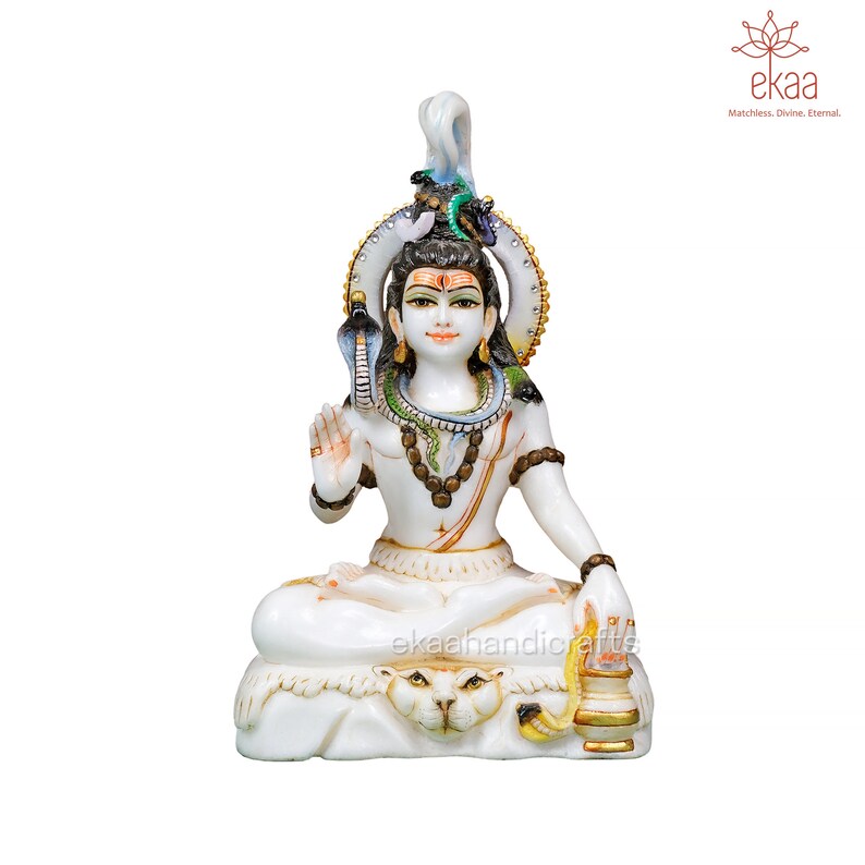 Marble Lord Shiva Statue 30CM Siva Mahadev Mahadeva Rudra - Etsy India