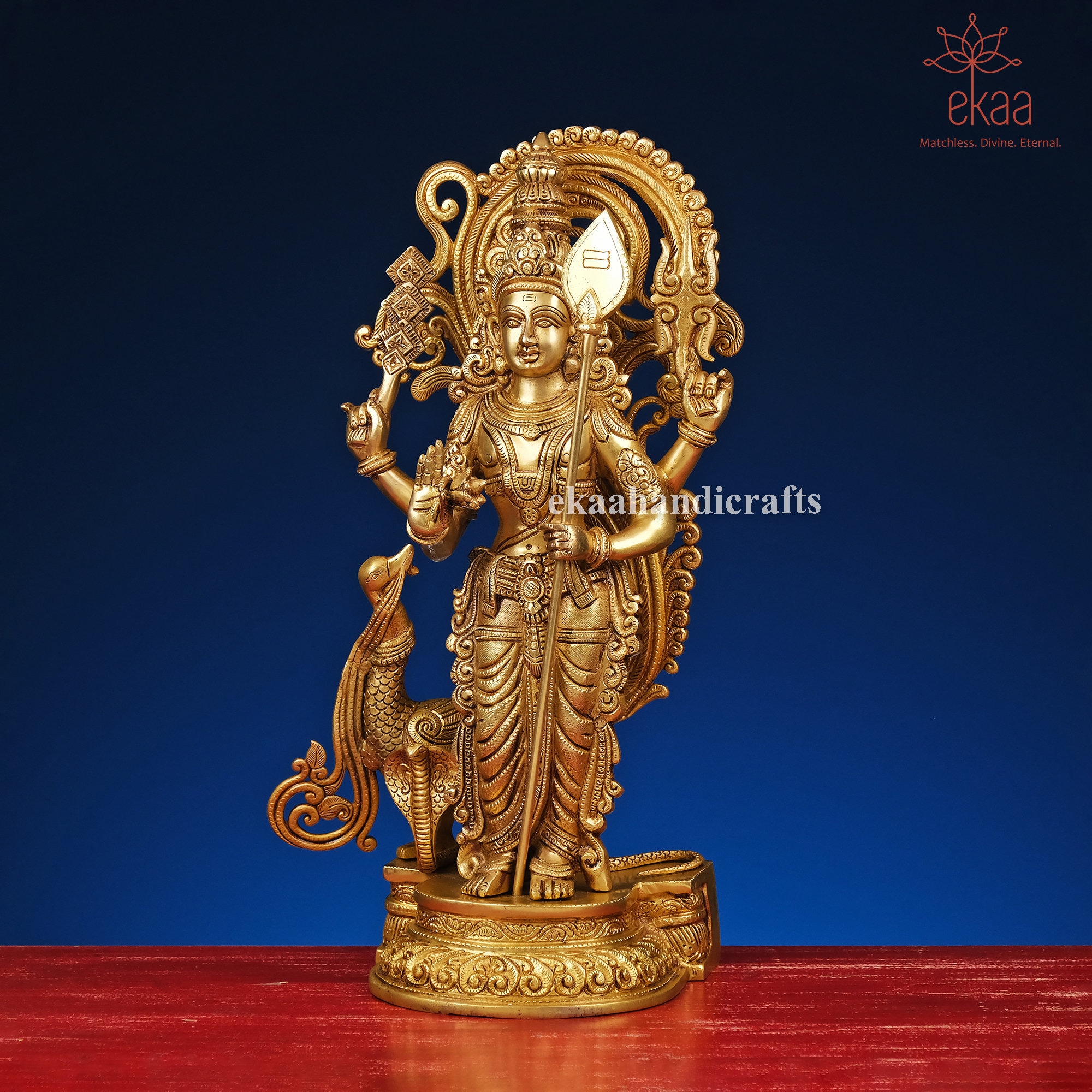 56CM Murugan Swamy in Brass, Kumaraswamy Idol, Lord Murugan Karthikeya ...