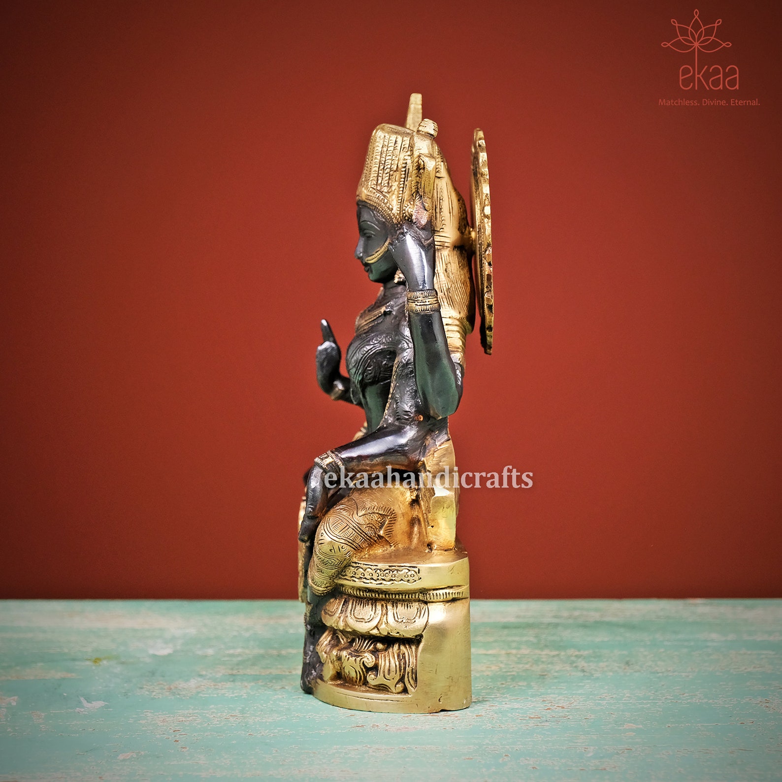 Ardhanarishwar Statue, 24CM Divine Lord Shiva Goddess Parvati Idol ...