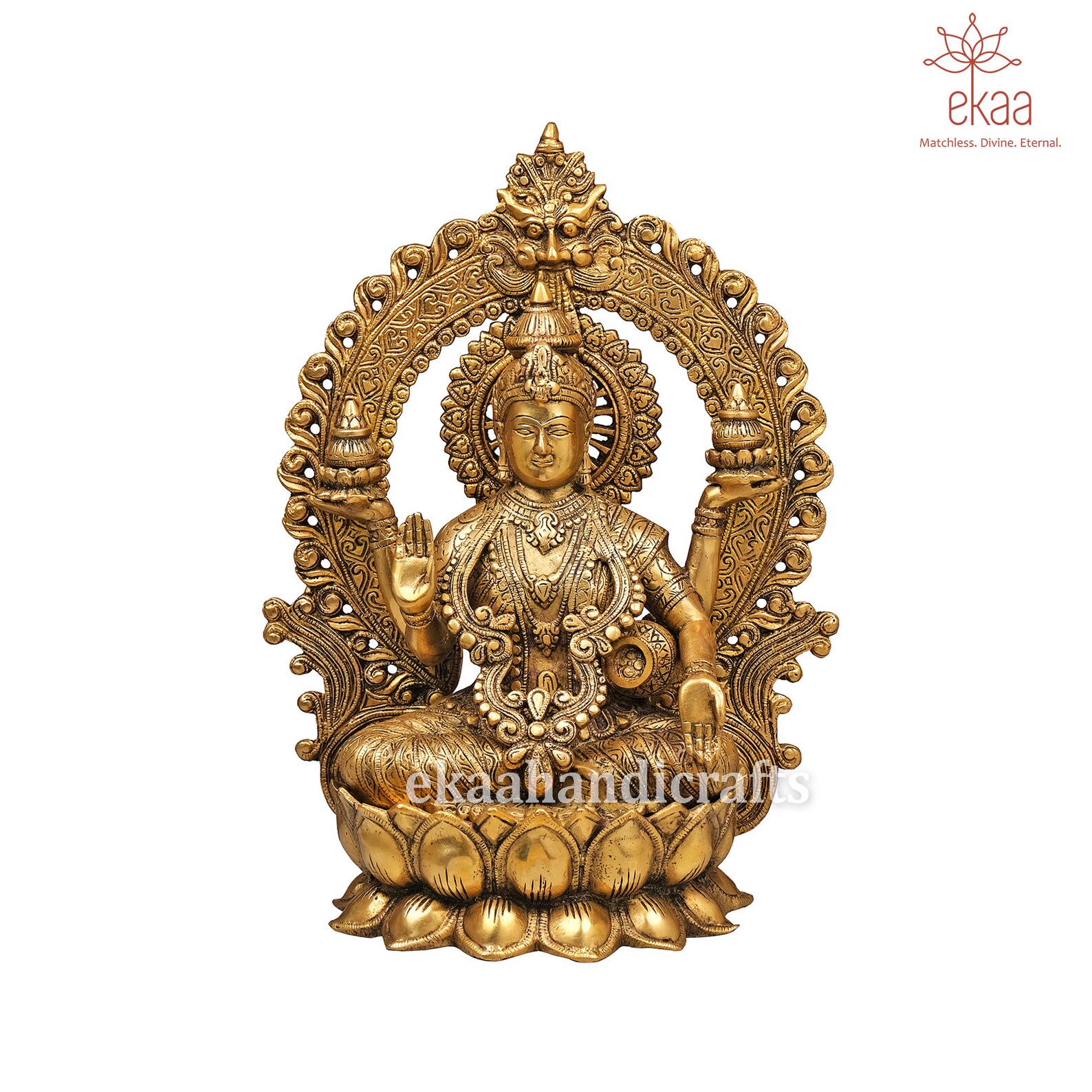 Lakshmi Goddess Statue 36CM, Big Large Sitting Laxmi Idol for Home ...