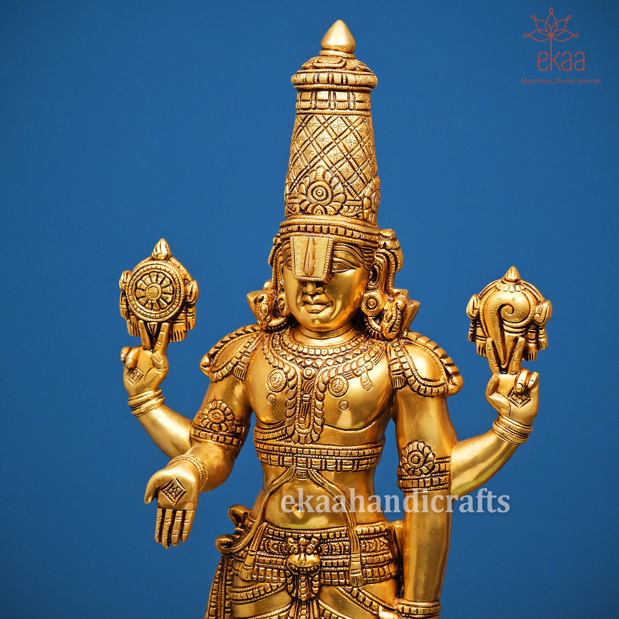 Tirupati Balaji Statue in Brass 85 CM Lord Balaji Idol for - Etsy