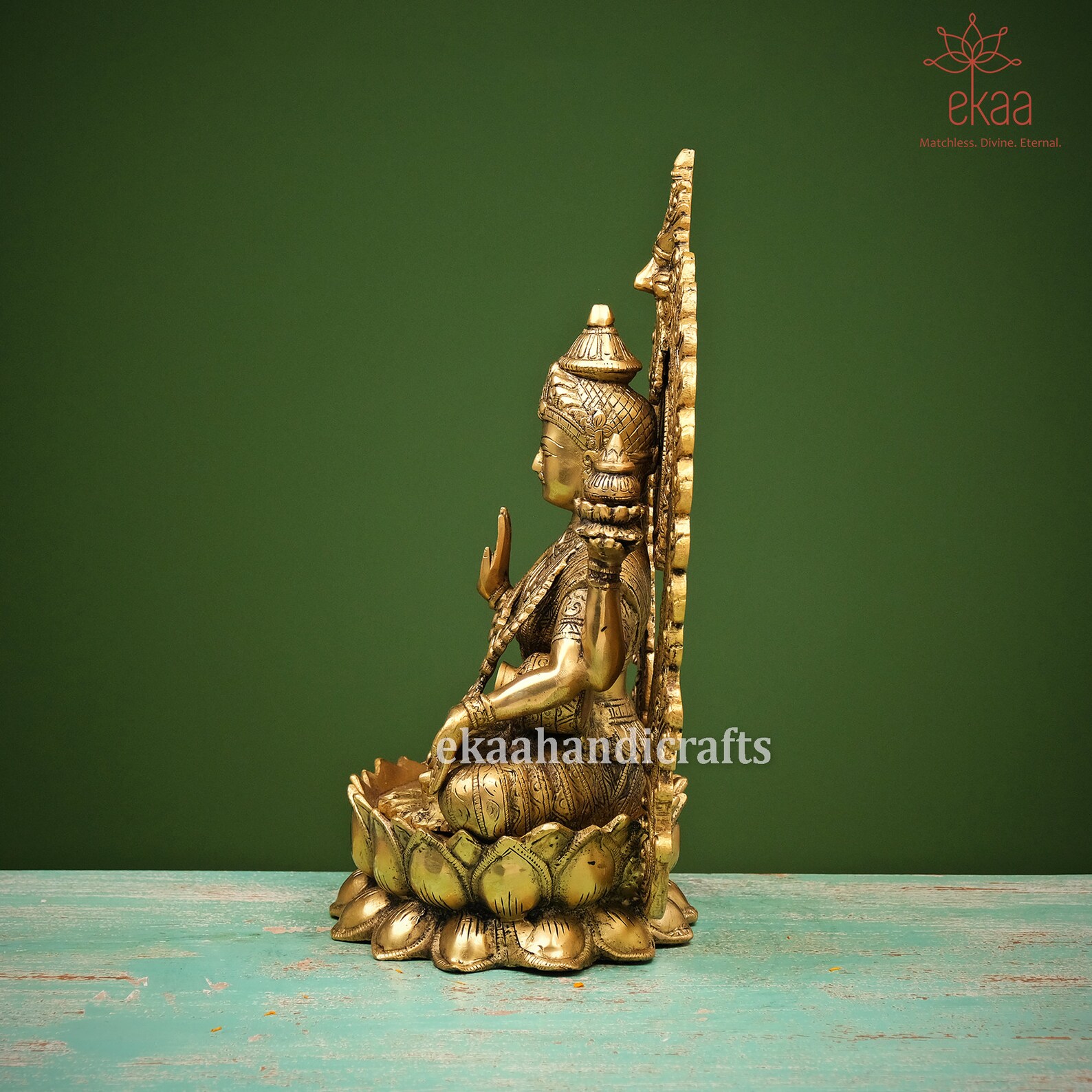 Lakshmi Goddess Statue 36CM, Big Large Sitting Laxmi Idol for Home ...