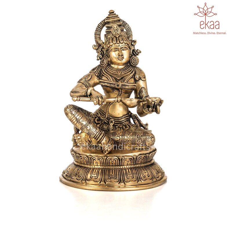 Goddess Annapurna Devi in Brass Hindu Goddess of Nourishment - Etsy