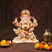 Lord Ganesha Statue for Temple, Ganesha Hand Painted Cultured Marble ...