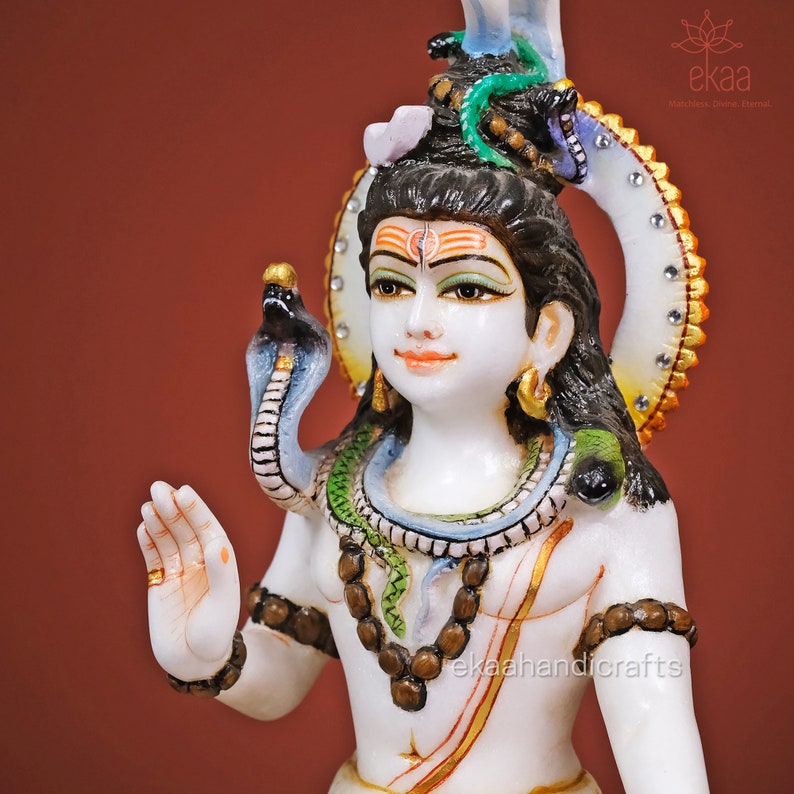 Marble Lord Shiva Statue 30CM Siva Mahadev Mahadeva Rudra - Etsy India
