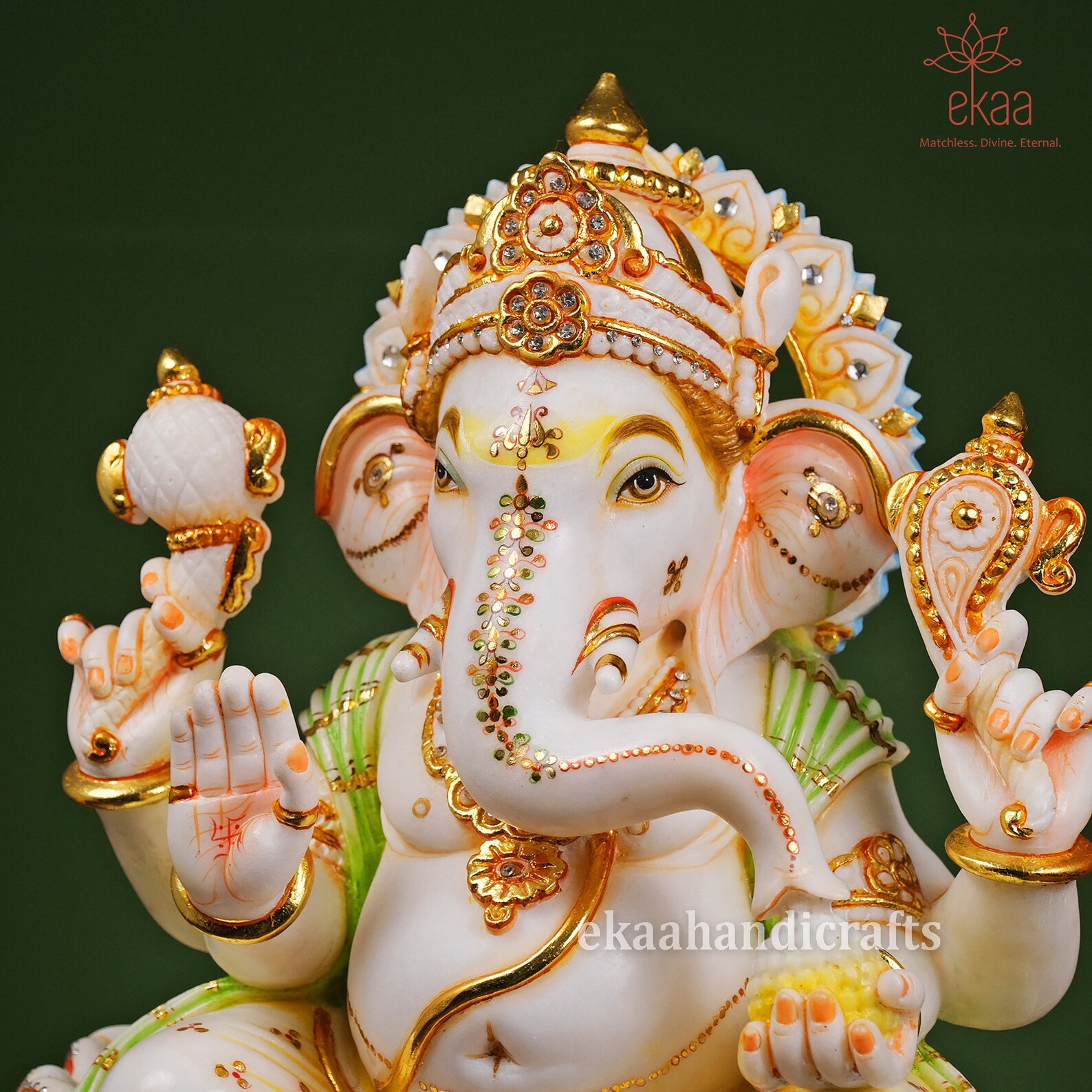 Marble Lord Ganesha Statue 45 CM Lord Ganesh Statue on - Etsy