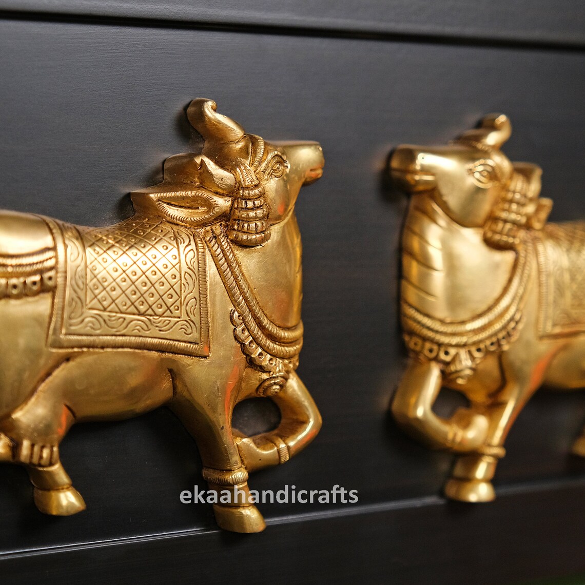 Brass Cow Wall Hanging, 20CM Holy Cow Home Decor, Showpiece for Home ...