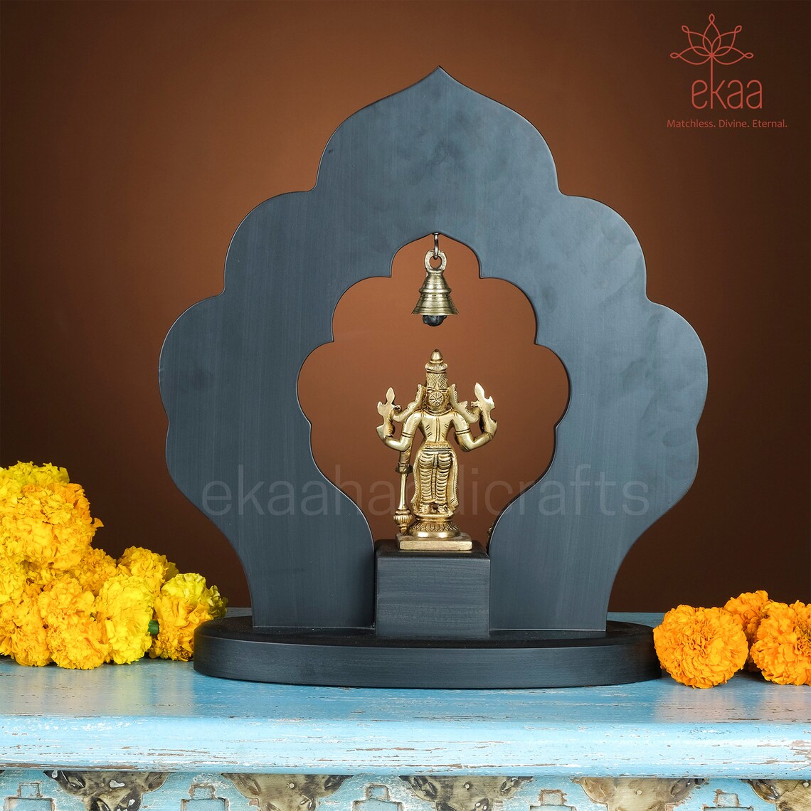 Brass Vishnu Dashavatar Statue With Frame, Ten Incarnations, Hindu God ...