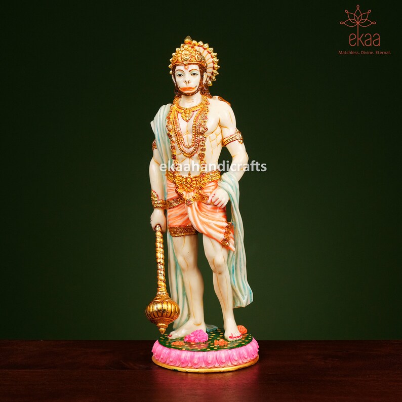 Hanuman Ji Statue Large Size 28CM Standing Lord Hanuman - Etsy