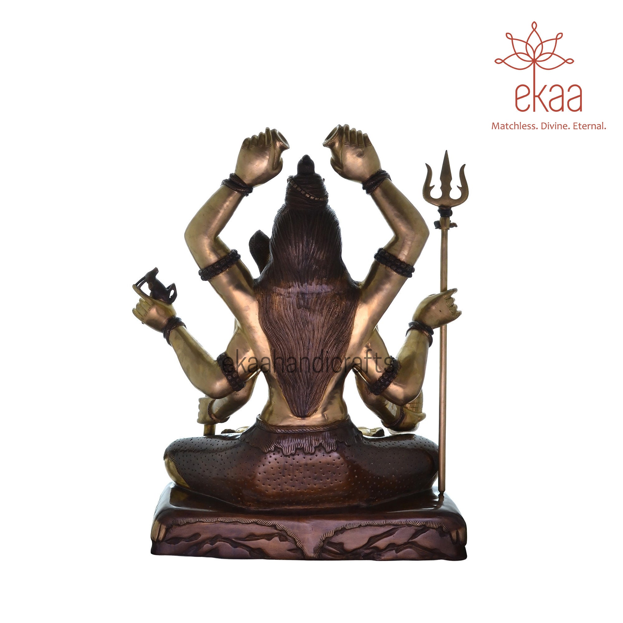 Shiva Statue in Brass with 6 Hands 77CM Large Big Lord Shiv | Etsy