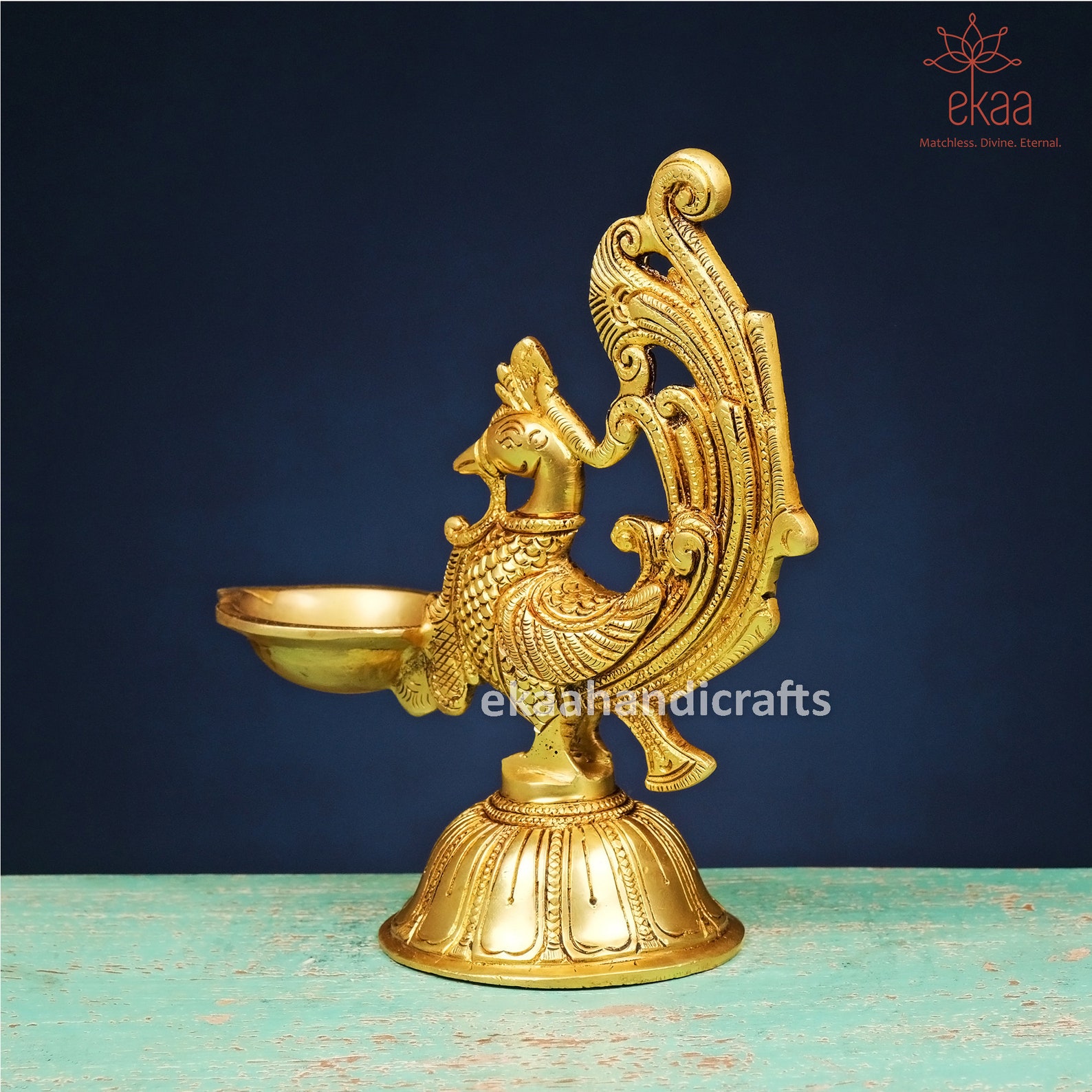 Annam Bird Diya in Brass for Home Temple Oil Wick Diya Pair - Etsy