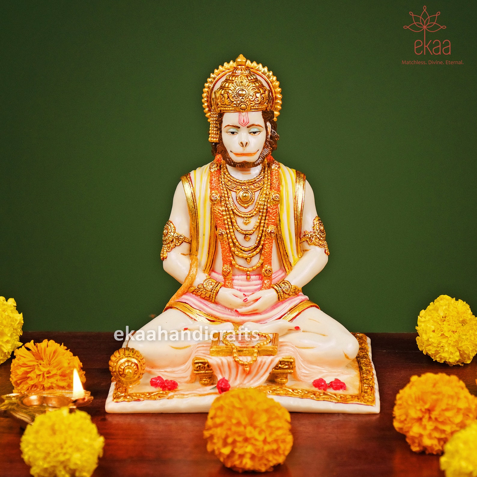 Hanuman Statue 20 CM Meditating Lord Hanuman Idol Rama - Etsy