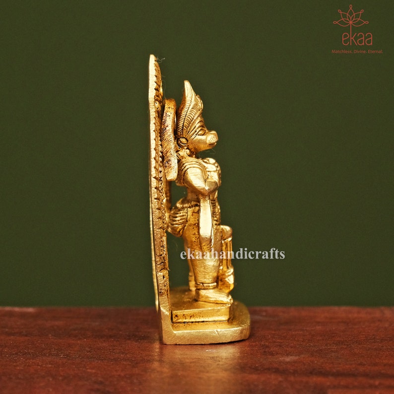 Brass Hanuman Ji Statue, Lord Hanuman Idol With Lord Ram in Chest, Rama ...