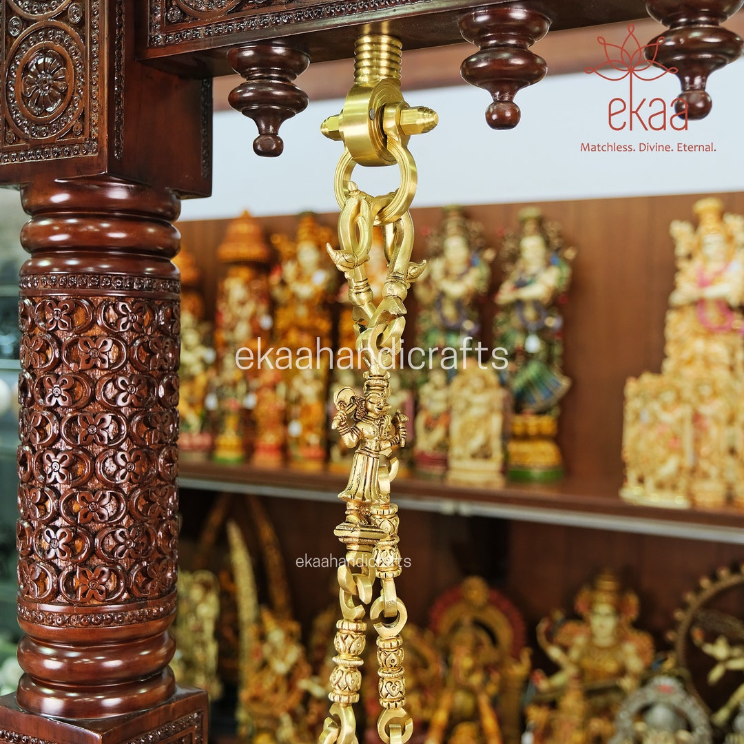 Handcrafted Brass Swing Chains: Indian Jhula Decor - 68 Inches - Etsy