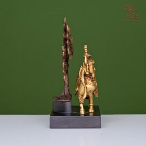 Kamdhenu Cow With Kalpvruksh (tree of Life) in Brass, 23cm Holy Cow ...