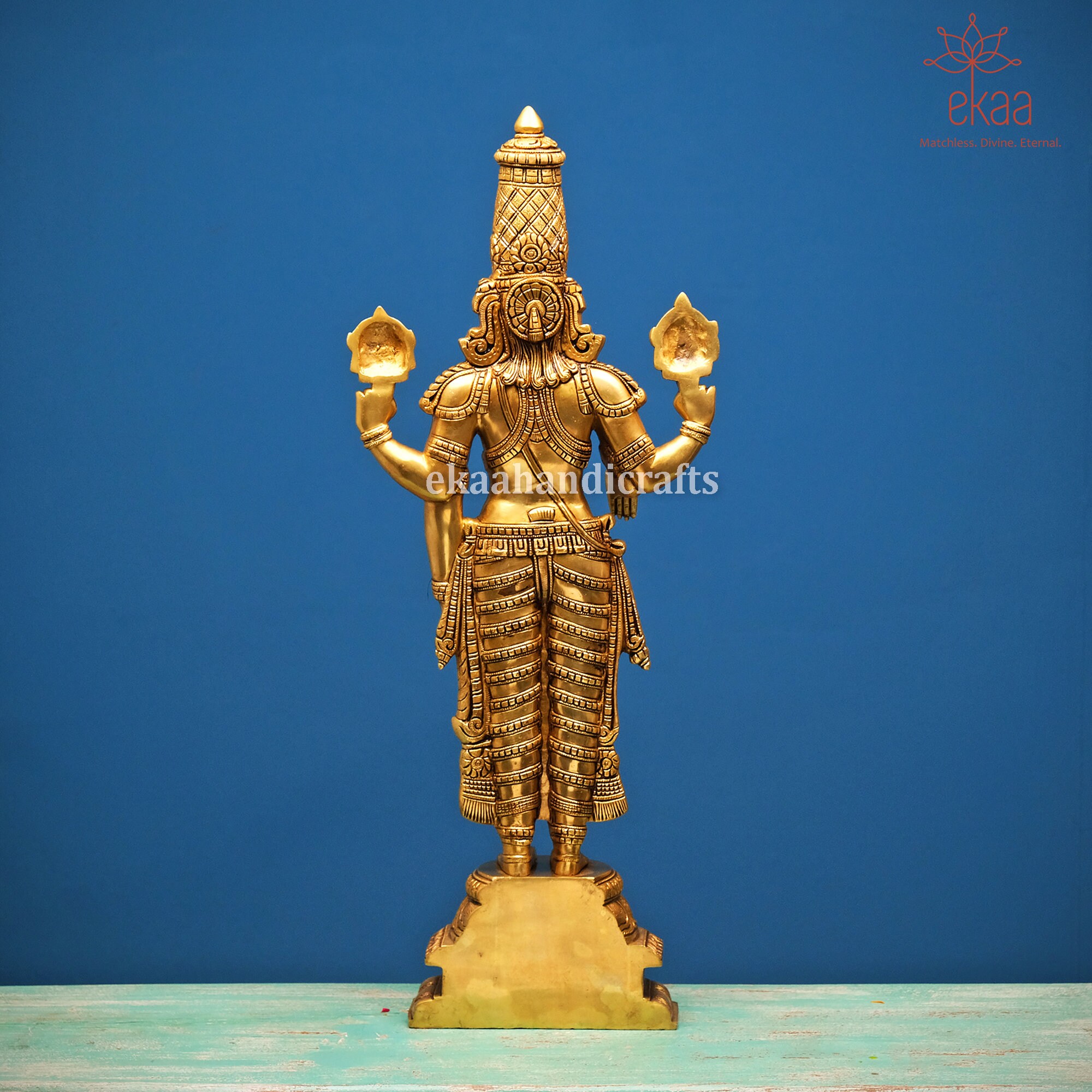 Tirupati Balaji Statue in Brass 85 CM Lord Balaji Idol for - Etsy India