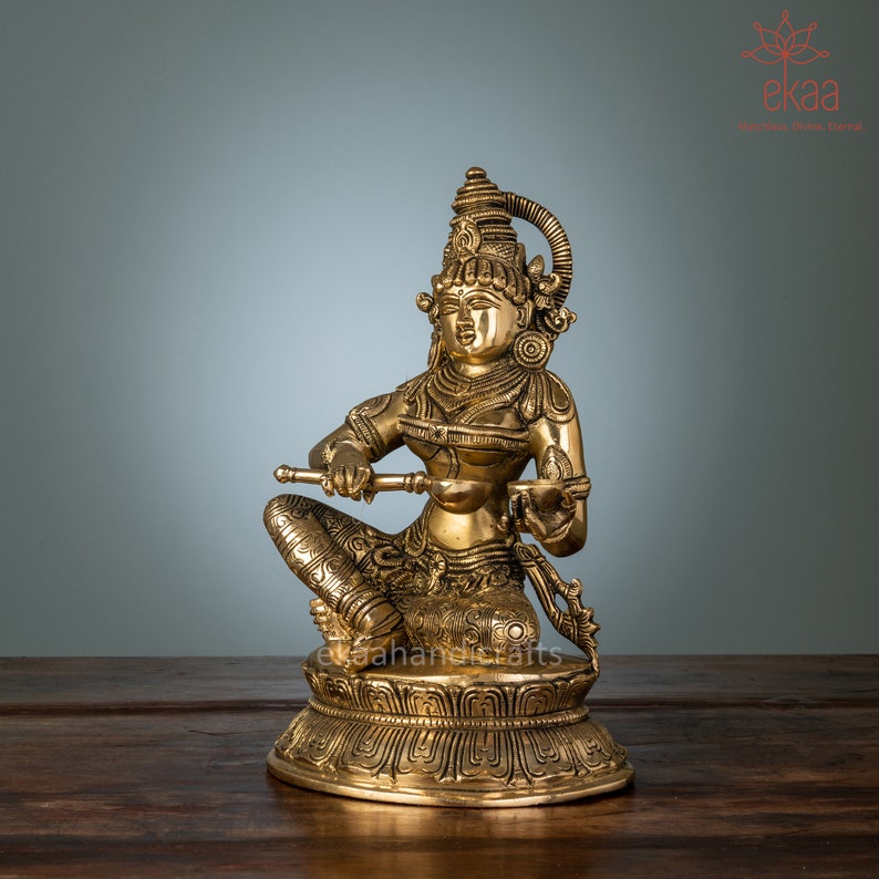 Goddess Annapurna Devi in Brass Hindu Goddess of Nourishment | Etsy