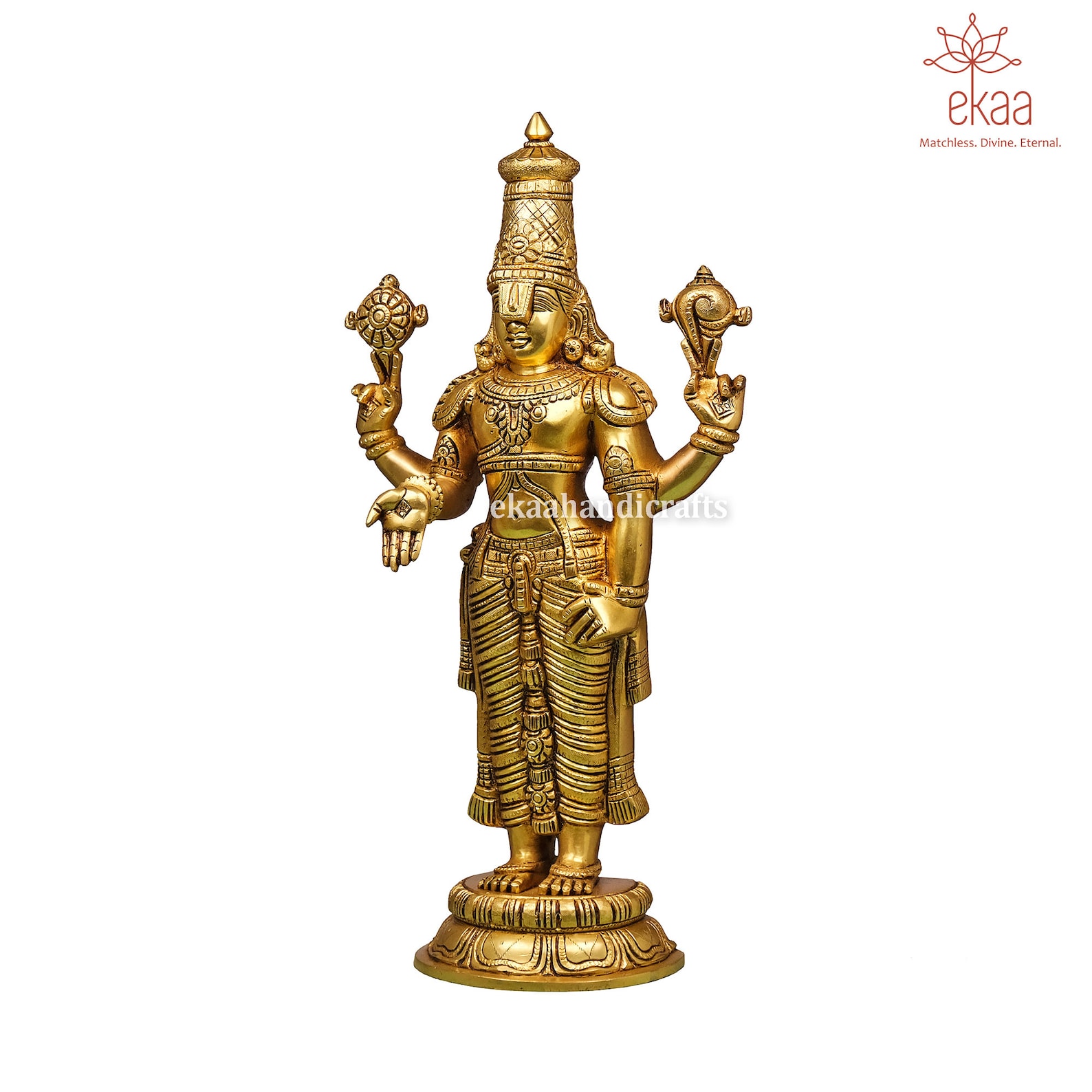 Large Brass Tirupati Balaji Statue 45CM – Lord Venkateswara Idol ...