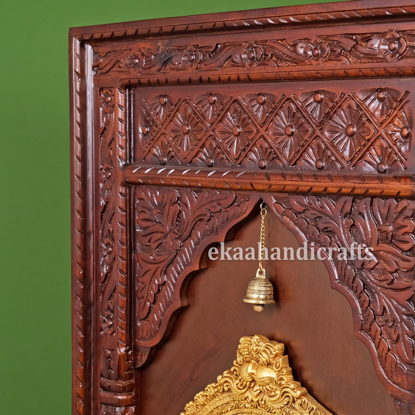 Tirupati Balaji in Brass With Frame Big Size Brass Balaji 18 - Etsy India