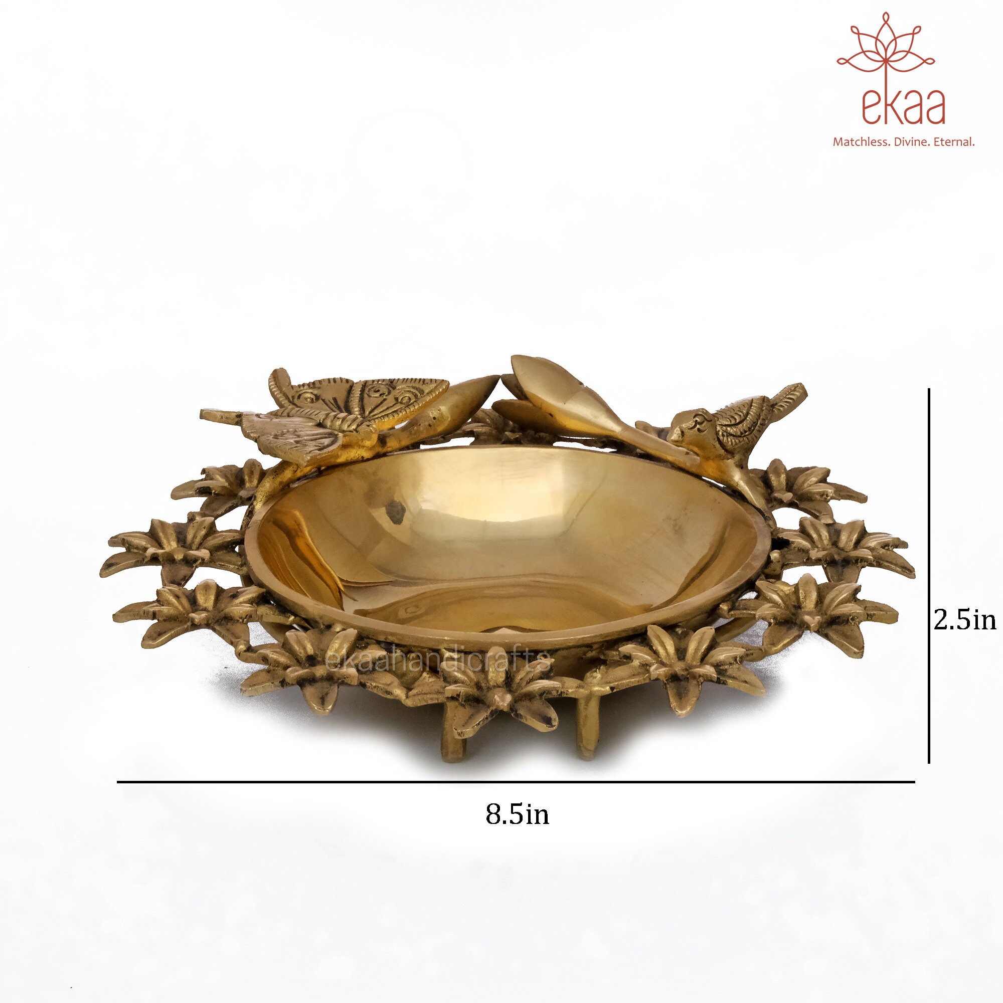 Urli Bowl in Brass, Flower Design Uruli, Traditional Bowl for Flower ...