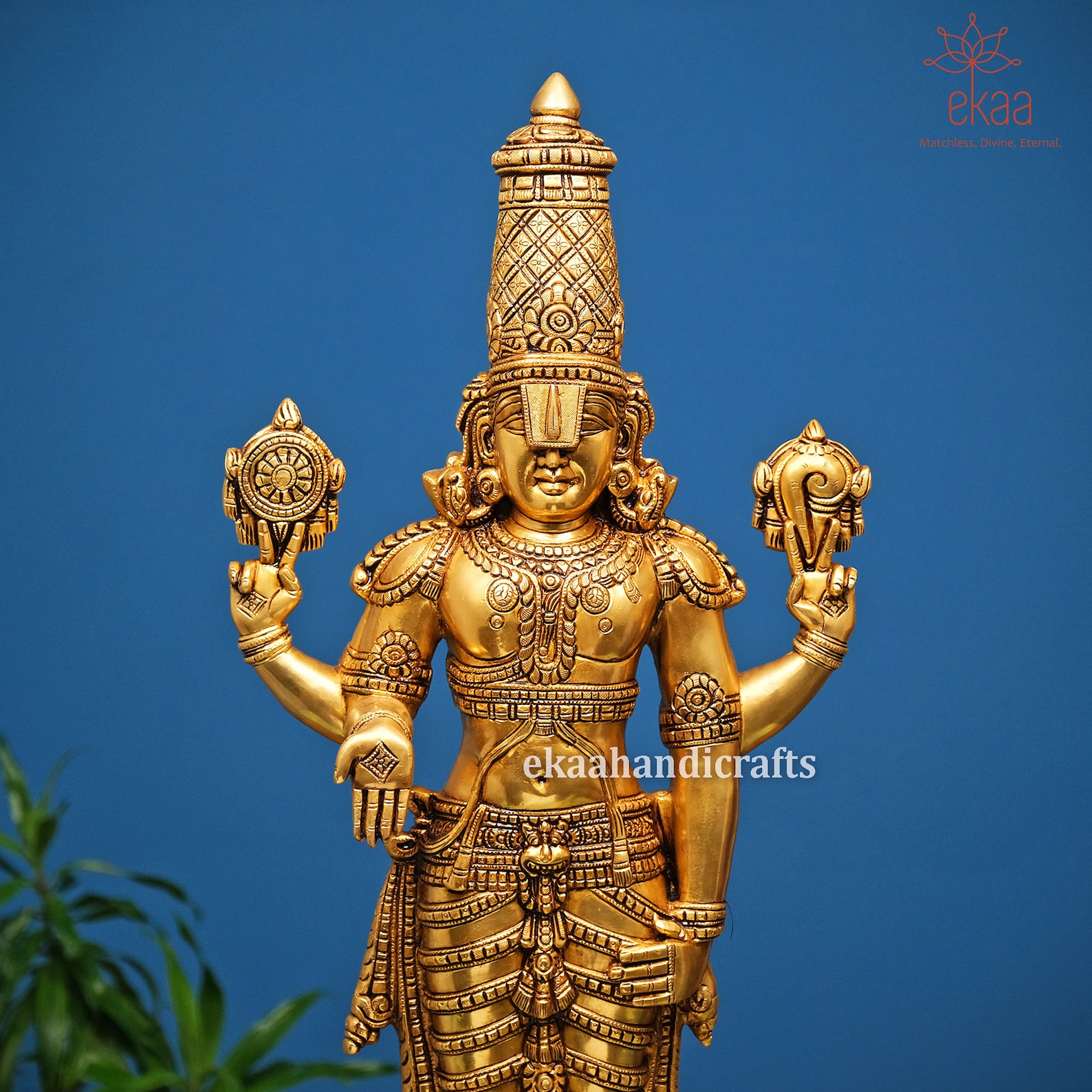 Tirupati Balaji Statue in Brass 85 CM Lord Balaji Idol for - Etsy
