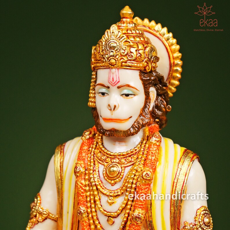 Hanuman Statue 20 CM Meditating Lord Hanuman Idol Rama - Etsy