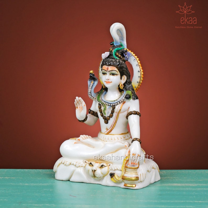 Marble Lord Shiva Statue 30CM Siva Mahadev Mahadeva Rudra - Etsy India