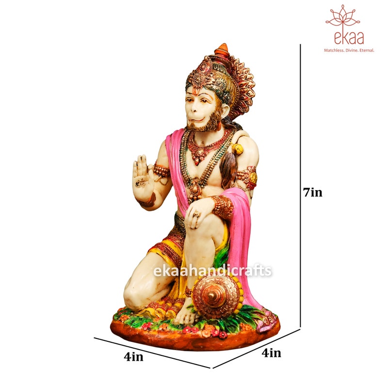Marble Dust Statue, Lord Hanuman Statue, Bajrangbali Idol, Monkey God ...