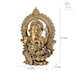 Brass Lord Ganesha Statue for Home Temple, Majestic Lord Ganesh Idol ...